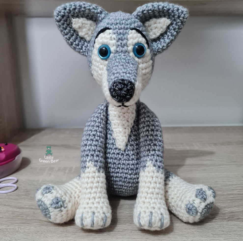 PDF Wolf Crochet Pattern, Wilbur the Wolf Crochet Pattern, Crochet Pat ...