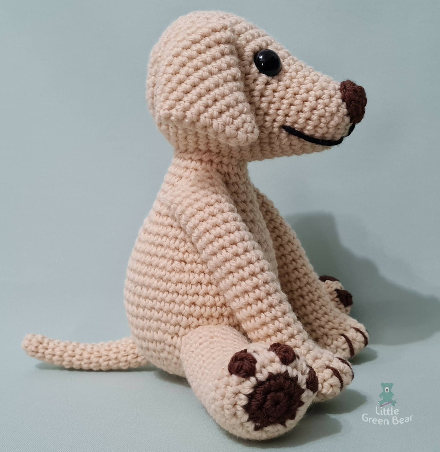 PDF Labrador Crochet Pattern, Lenny the Labrador Crochet Pattern, Croc ...