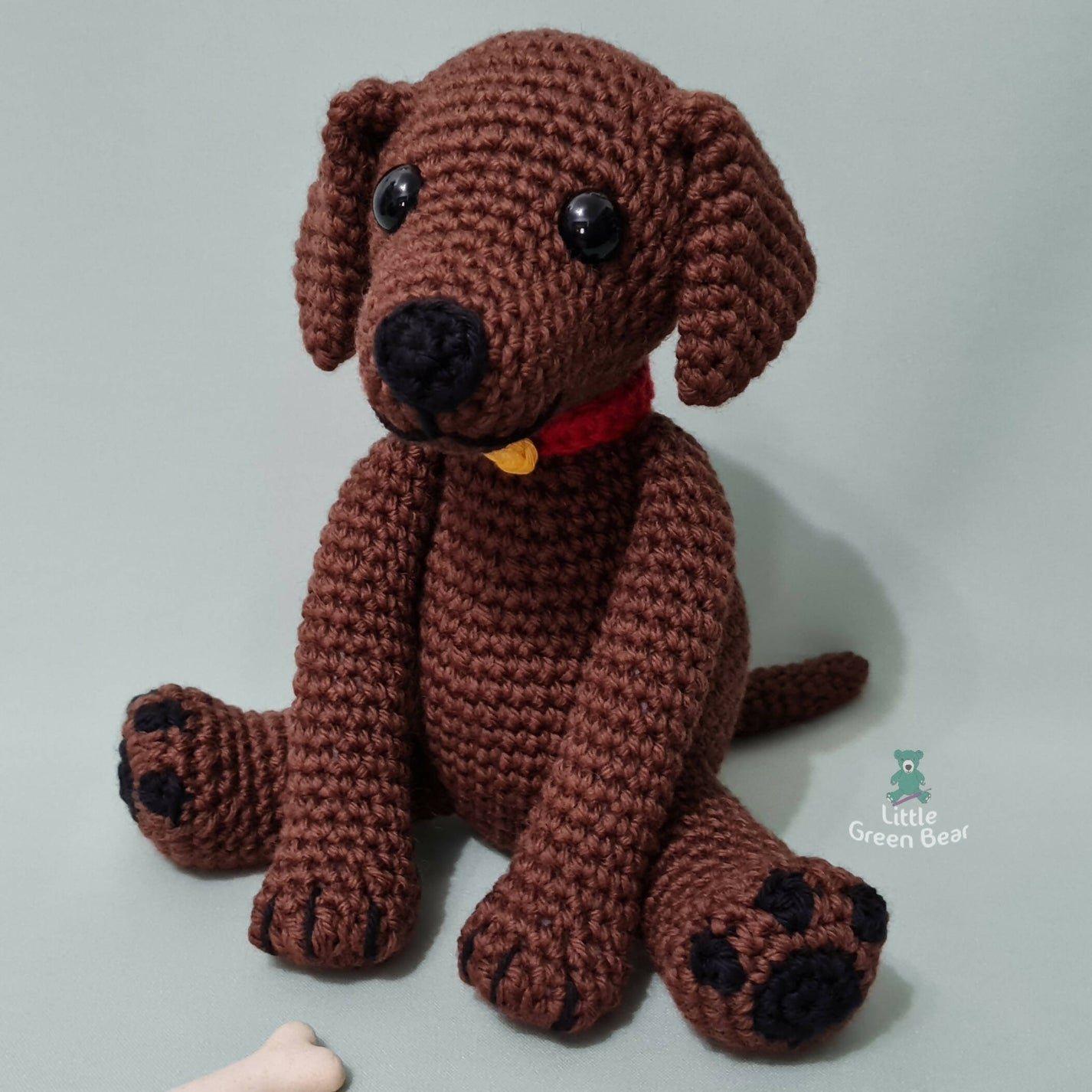 PDF Labrador Crochet Pattern, Lenny the Labrador Crochet Pattern, Croc ...
