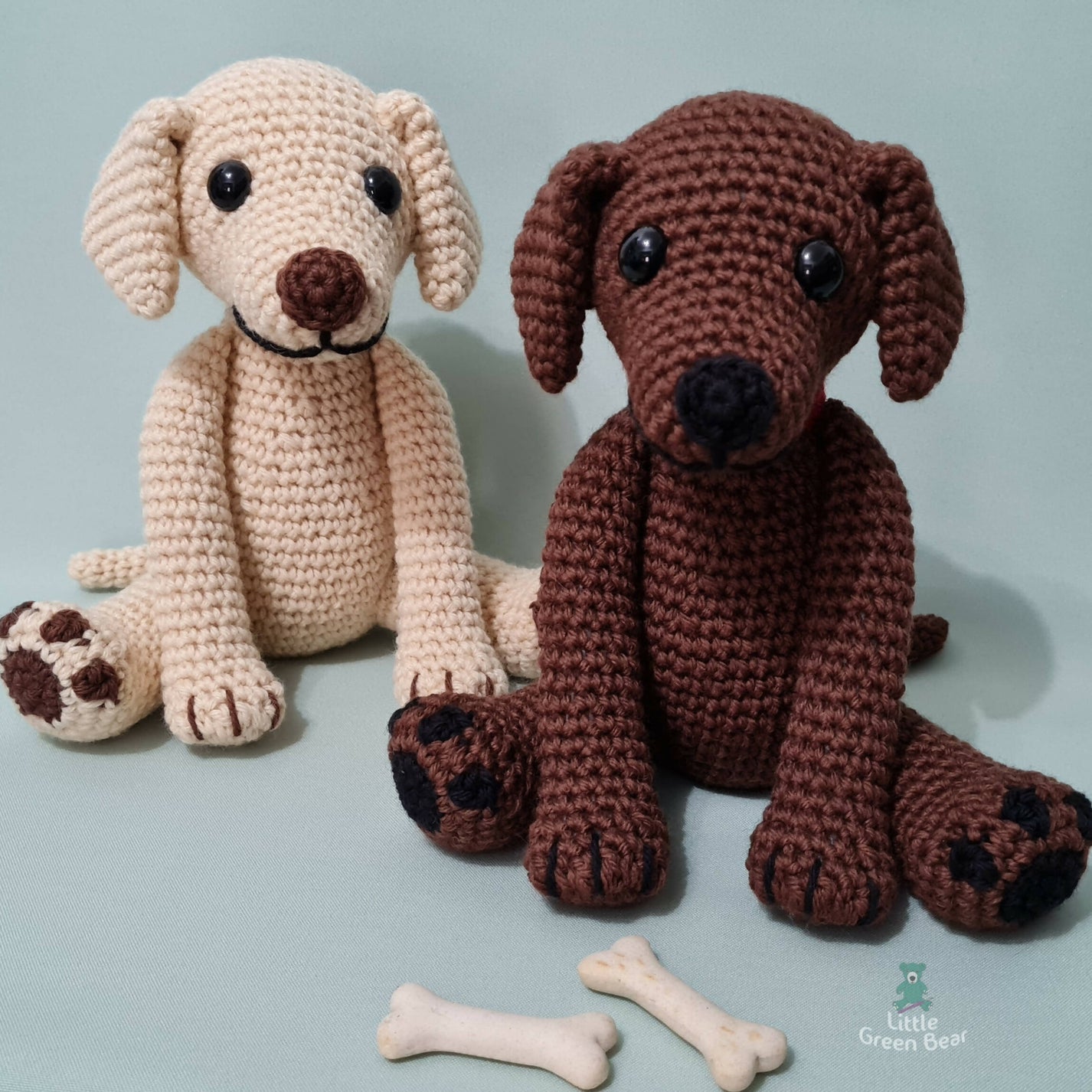 PDF Labrador Crochet Pattern, Lenny the Labrador Crochet Pattern, Croc ...